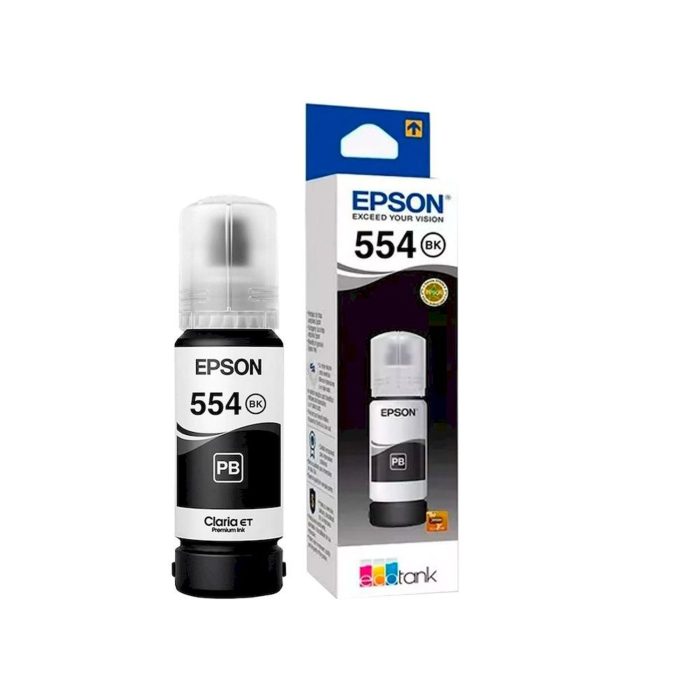 TINTA EPSON 554 NEGRO ORIGINAL PARA SERIE L - Pamas